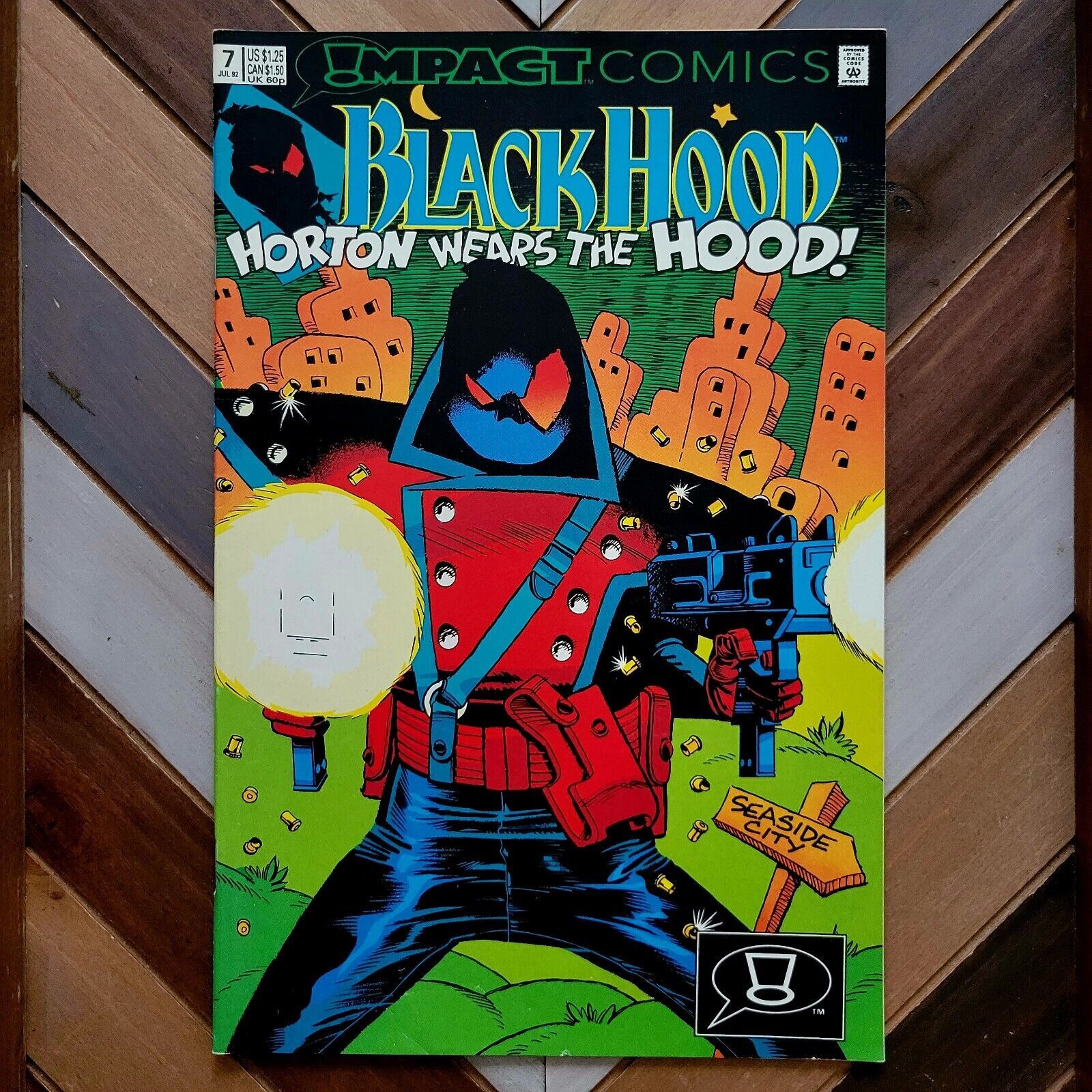 BLACK HOOD #7 (DC/Impact Comics, 1992) "Horton Wears the Hood" Rick ...