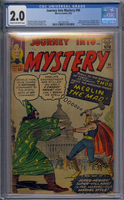 Journey Into Mystery #96 CGC 2.0 Thor Merlin Jack Kirby | Comic Books ...