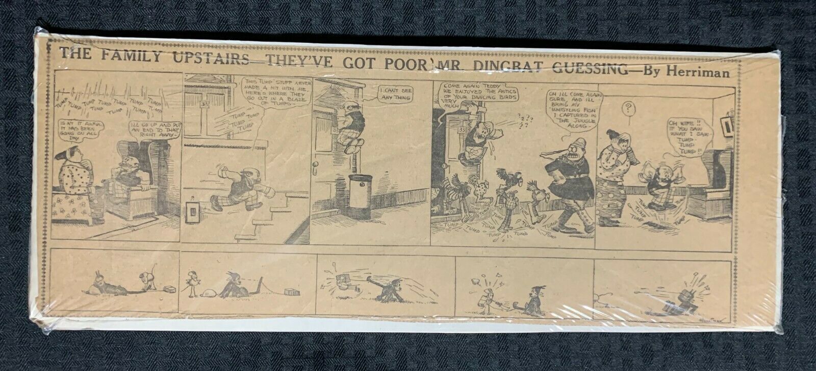 Early 1900s THE FAMILY UPSTAIRS Herriman Comic Strip "Mr Dingbat" KRAZY ...