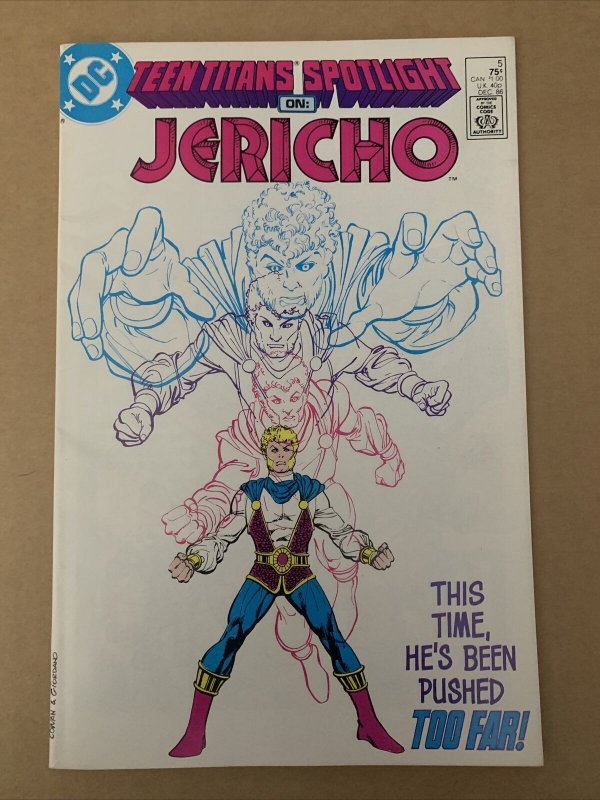 Teen Titans Spotlight #5 JERICHO (1986, DC Comics) | Comic Books ...