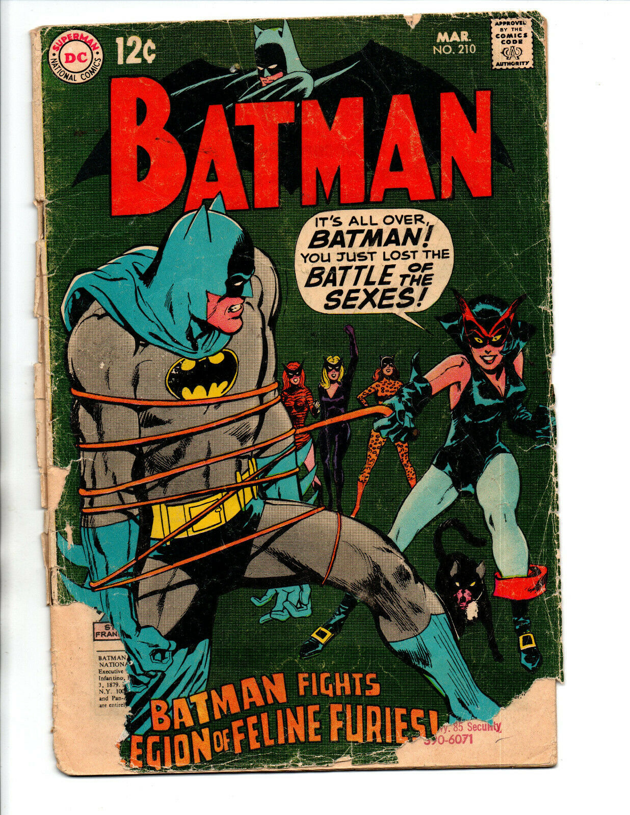 Batman #210 - New Catwoman Costume - KEY - 1969 - Poor | Comic Books ...