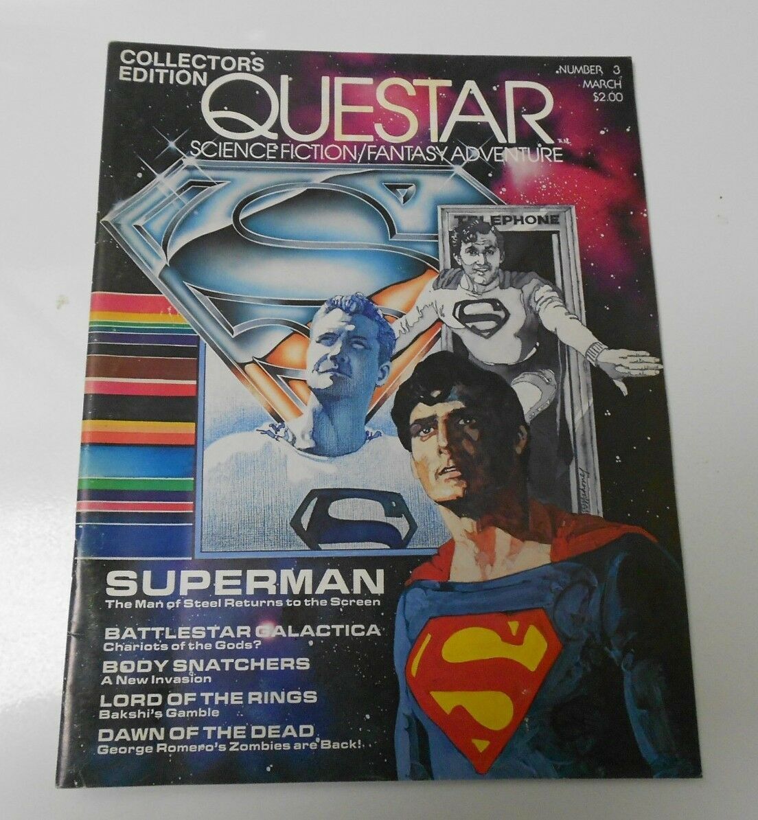 1979 QUESTAR Magazine #3 SUPERMAN Movie Special VF+ Lord of the Rings ...