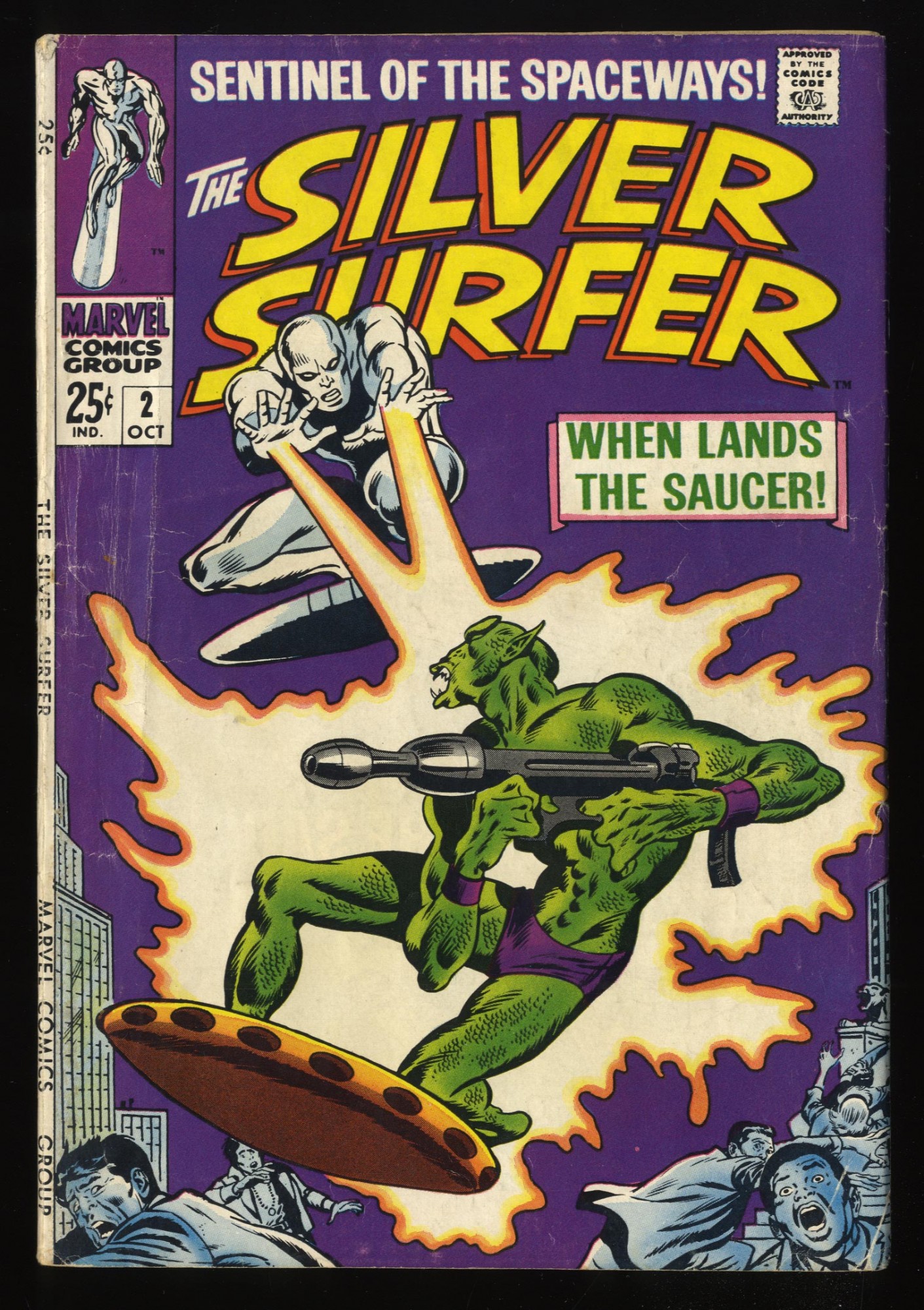 Silver Surfer #2 VG 4.0 1st Badoon Marvel Comics | Comic Books - Silver ...