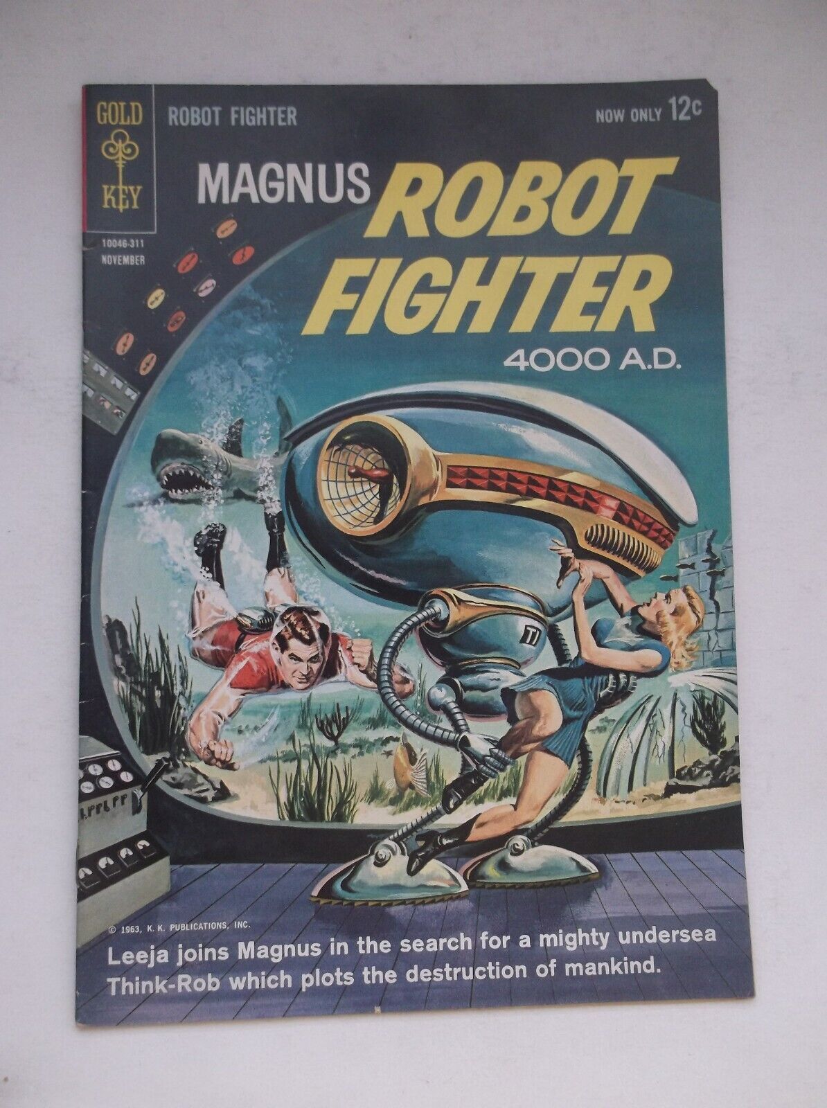 Gold Key: Magnus Robot Fighter 4000 a.D. #4, "Menace From the Depths ...