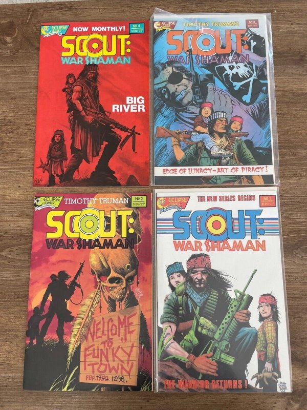 Lot Of 4 Scout War Shaman Eclipse Comic Books # 1 2 3 4 Timothy Truman Ser. J934 | Comic Books ...