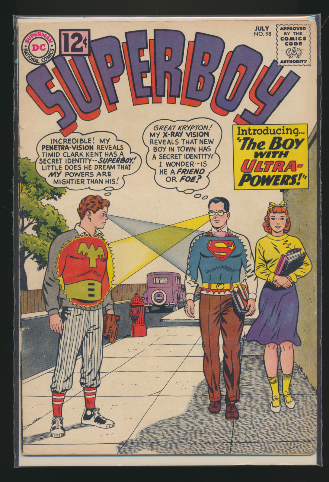 Superboy #98, 1962 DC Comic Book, First Ultra-Boy, ~FN | Comic Books ...