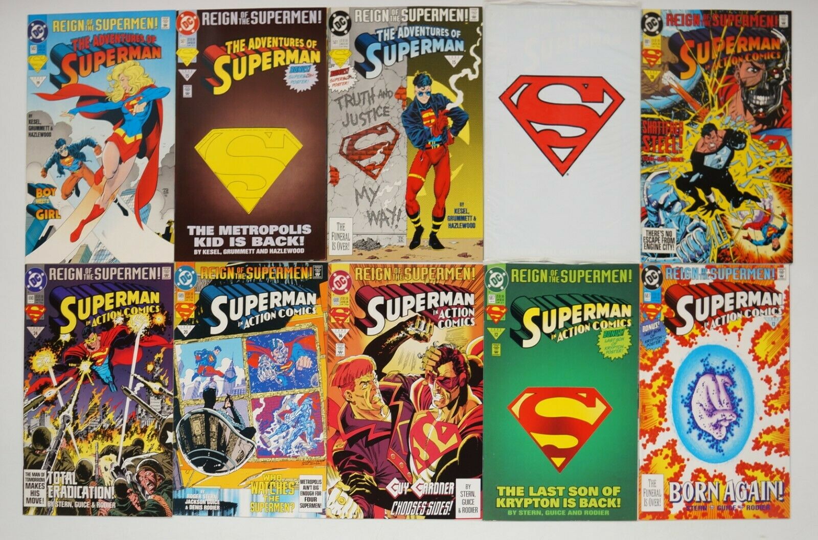 Superman: Reign of the Supermen set of (29) VF/NM superboy action ...