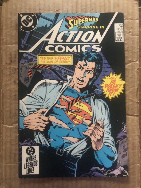 Action Comics #564 Direct Edition (1985) | Comic Books - Copper Age, DC ...