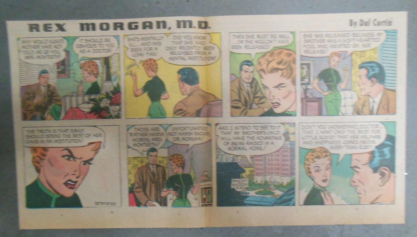 (14) Rex Morgan MD Sunday Pages by Bradley & Edgingston 1961 Thirds: 7. ...