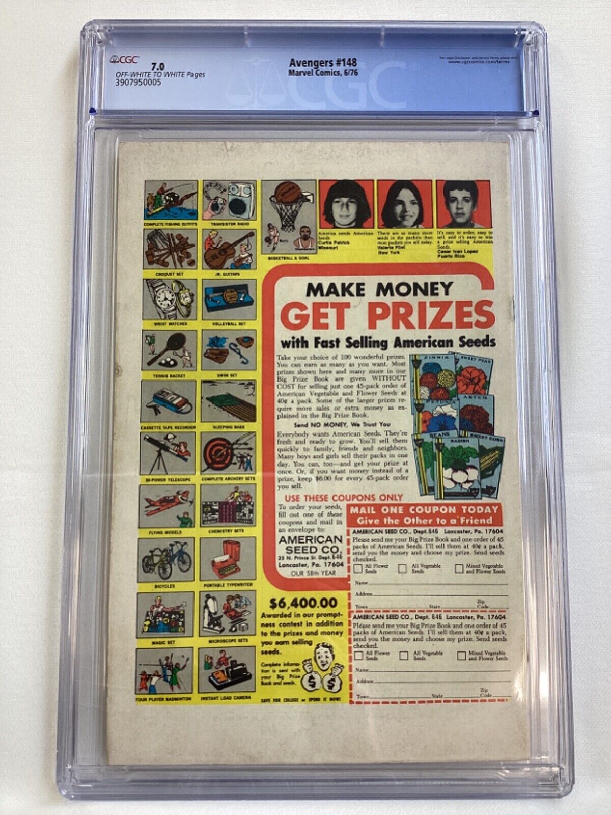 Avengers #148 - CGC 7.0 - Marvel Comics - 1976 - Squadron Supreme ...
