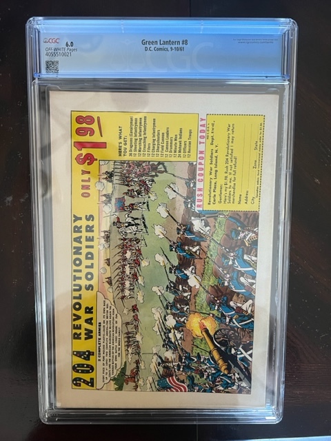 Green Lantern #8 (1961) - CGC 6.0! 1st Pol Manning, Iona Vane, Korlian ...