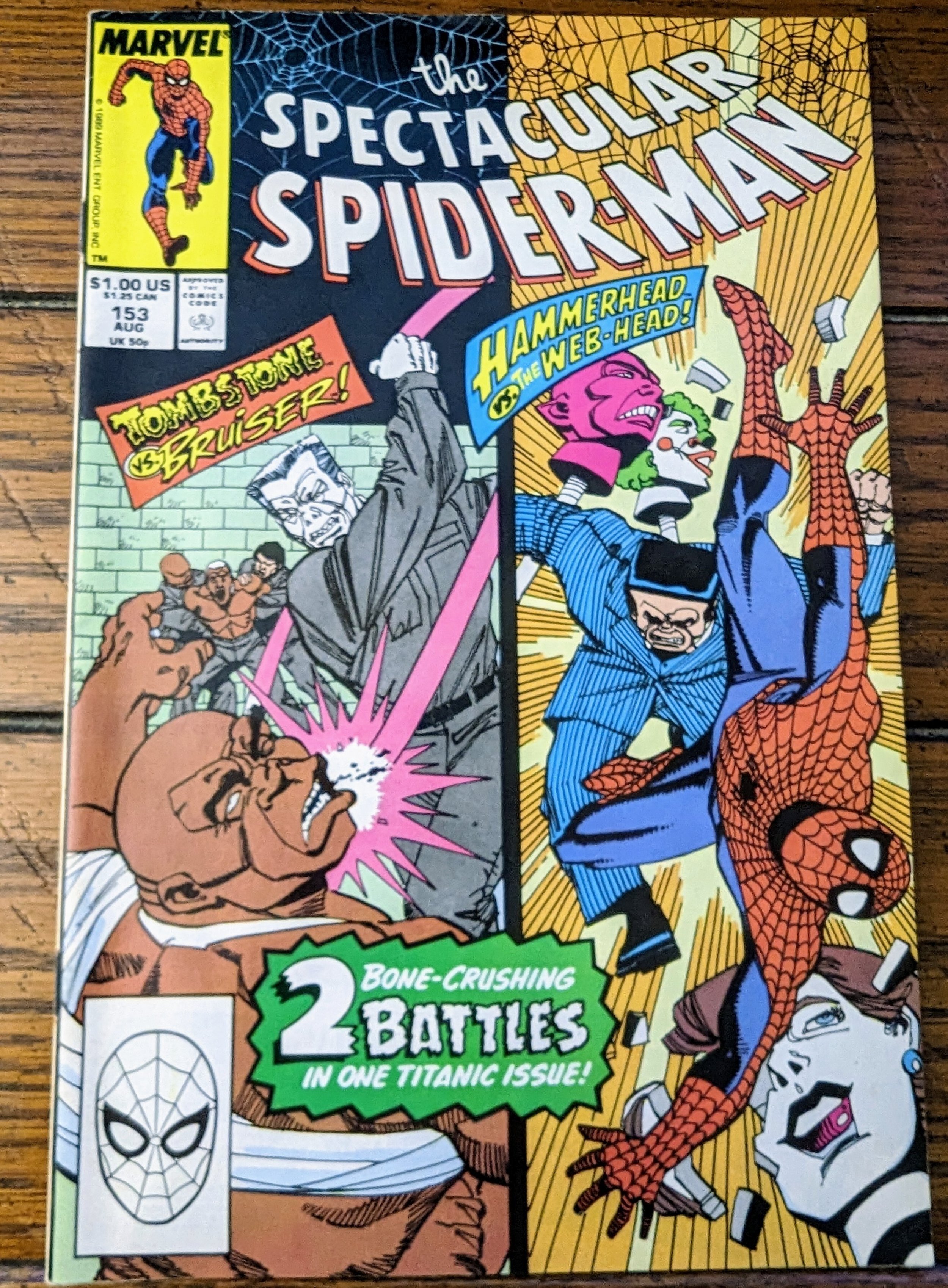 The Spectacular Spider-Man #153 Tombstone And Hammerhead Appear Mid ...