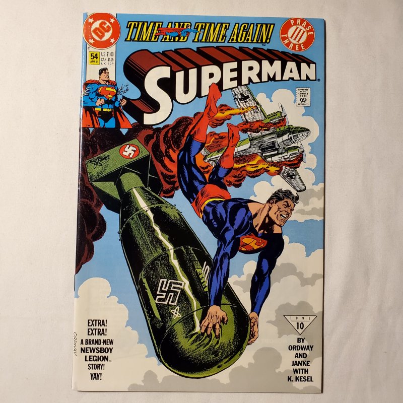 Superman 54 Near Mint- Story by Jerry Ordway | Comic Books - Copper Age ...