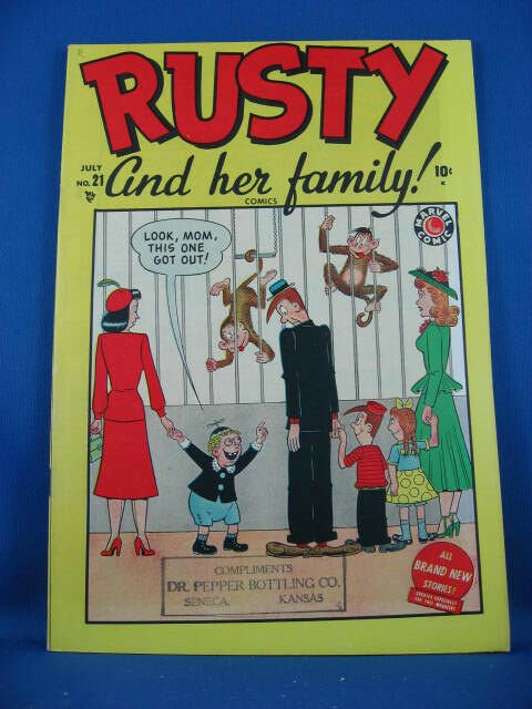 RUSTY AND HER FAMILY 21 File NM- Stan Lee Kurtzman 1949 HIGH GRADE ...