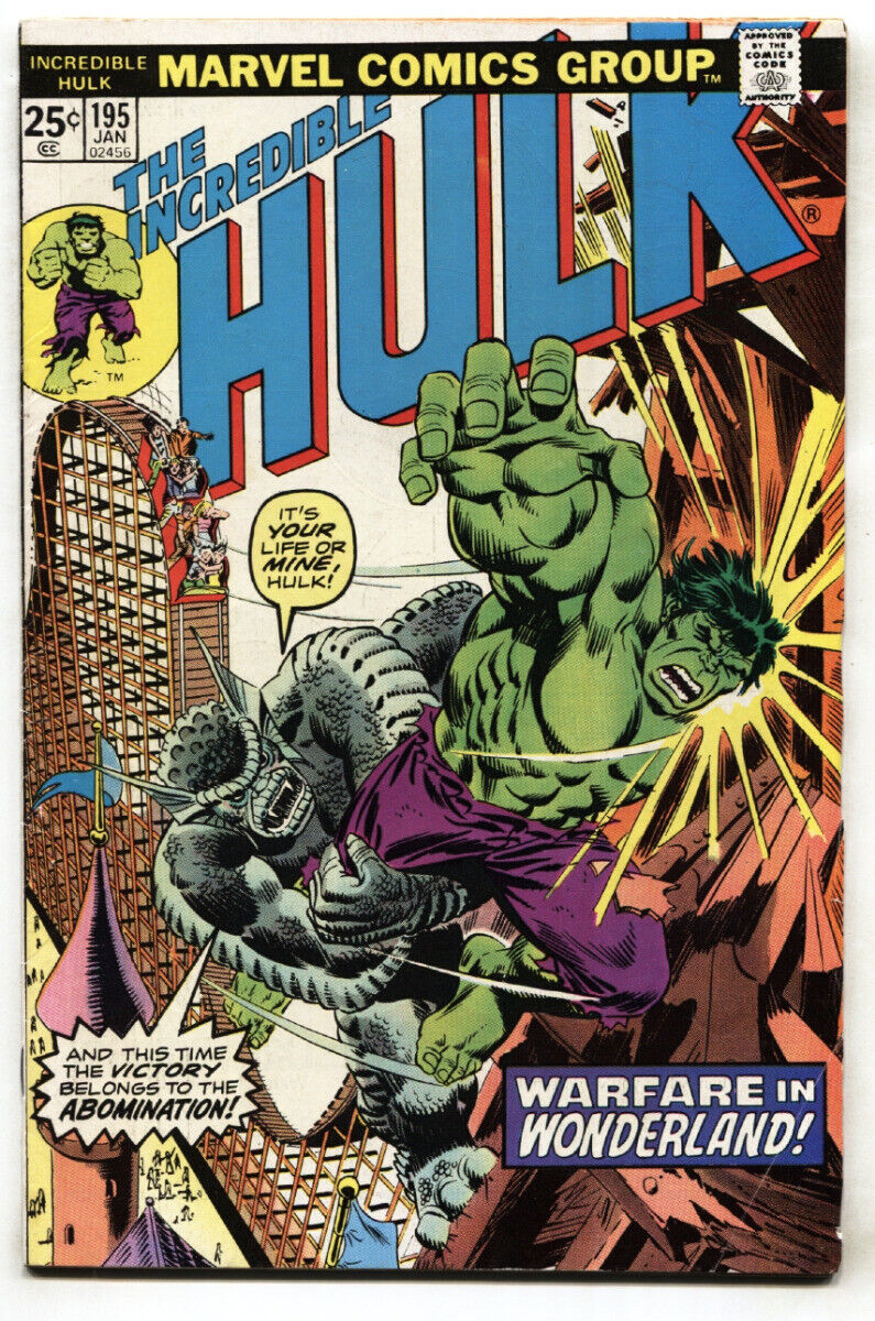 Incredible Hulk #195 comic book marvel--1975 MARVEL | Comic Books ...