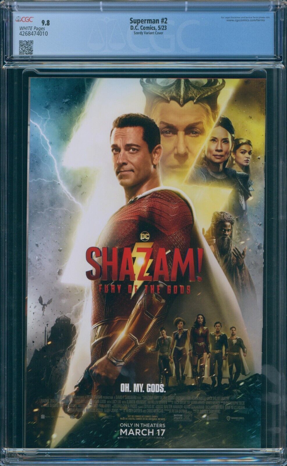 Superman 2 CGC 9.8 1st Appearance & Cover of Marilyn Moonlight DC 2023 ...