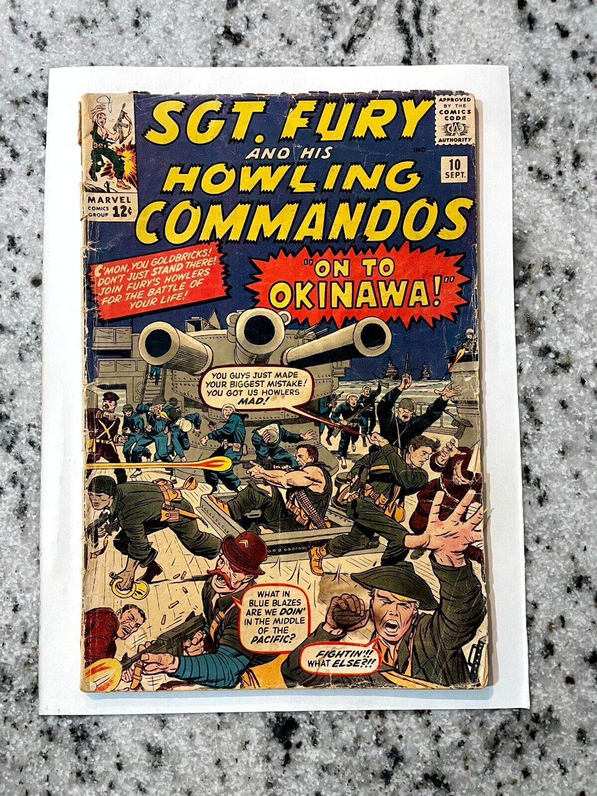 Sgt. Fury & His Howling Commandos # 10 VG- Marvel Comic Book SHIELD WW2 ...