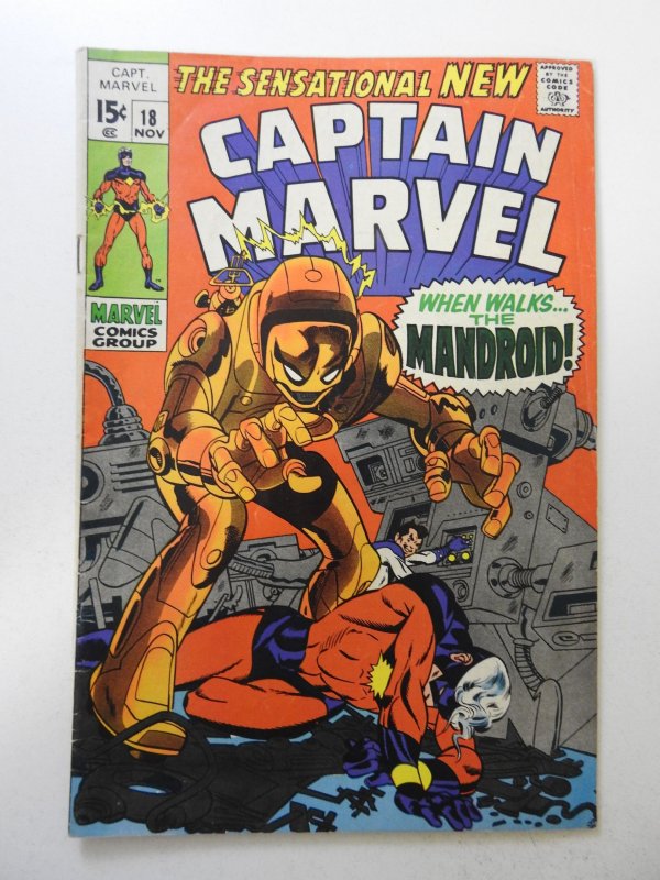 Captain Marvel #18 (1969) VG+ Condition | Comic Books - Silver Age ...