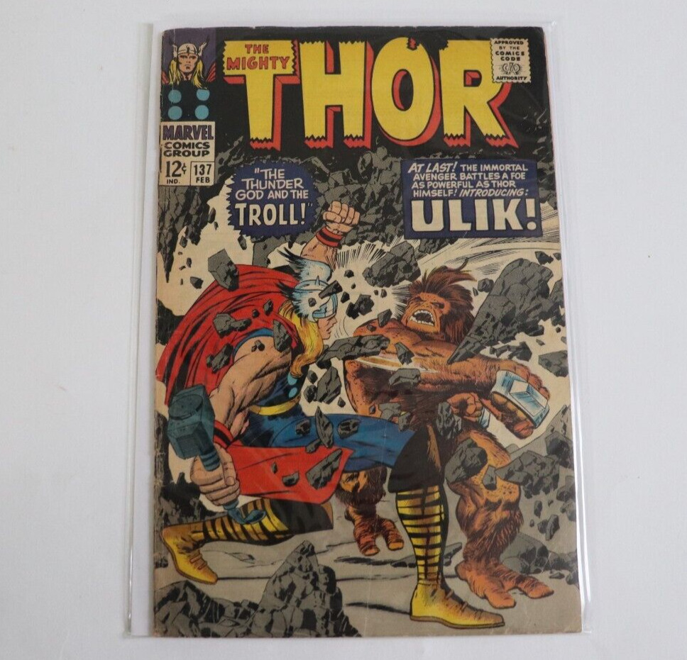 Thor #137 1967 1st appearance of Ulik the Troll 2nd appearance of Sif ...