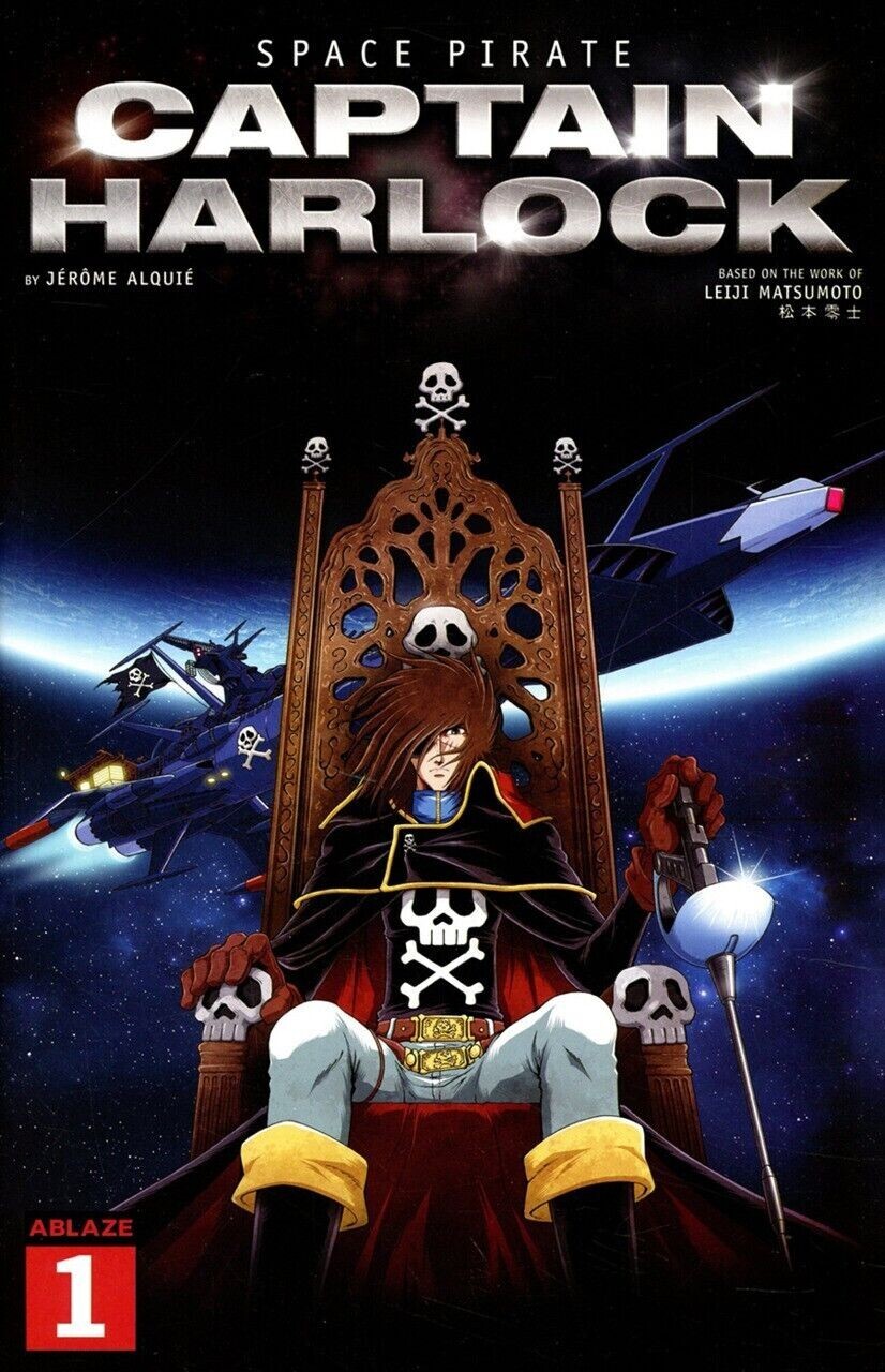 Space Pirate Captain Harlock (2021) #1 NM Jérôme Alquié Cover Ablaze ...