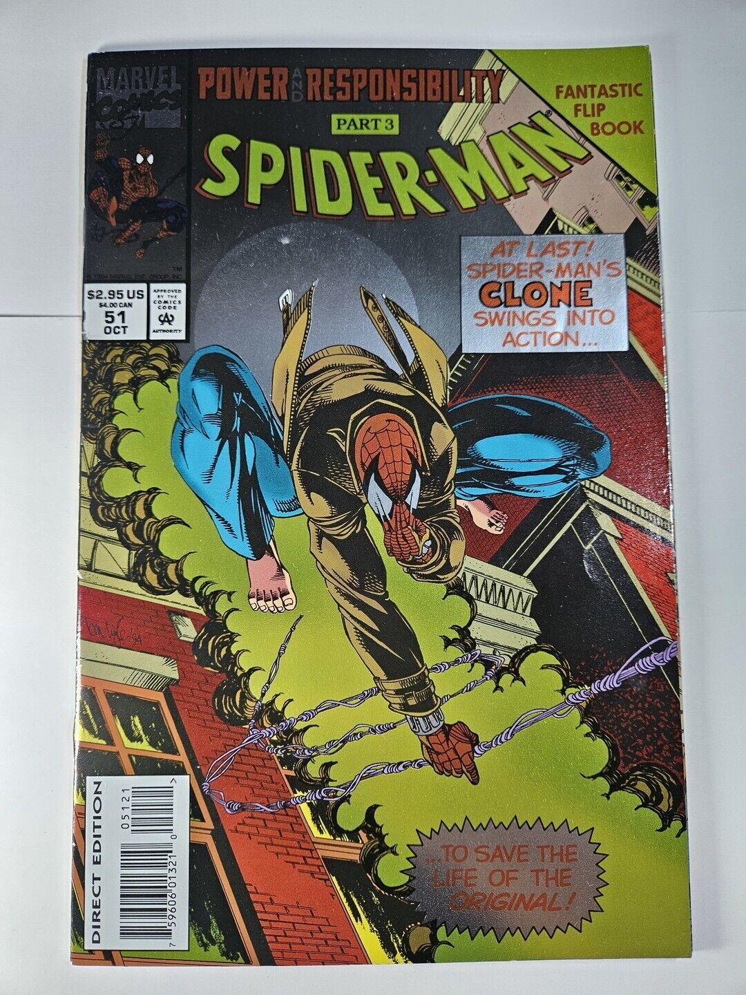 Spider-Man #51 VF- 1996 Foil CVR Flipbook Marvel Comics C145A | Comic ...