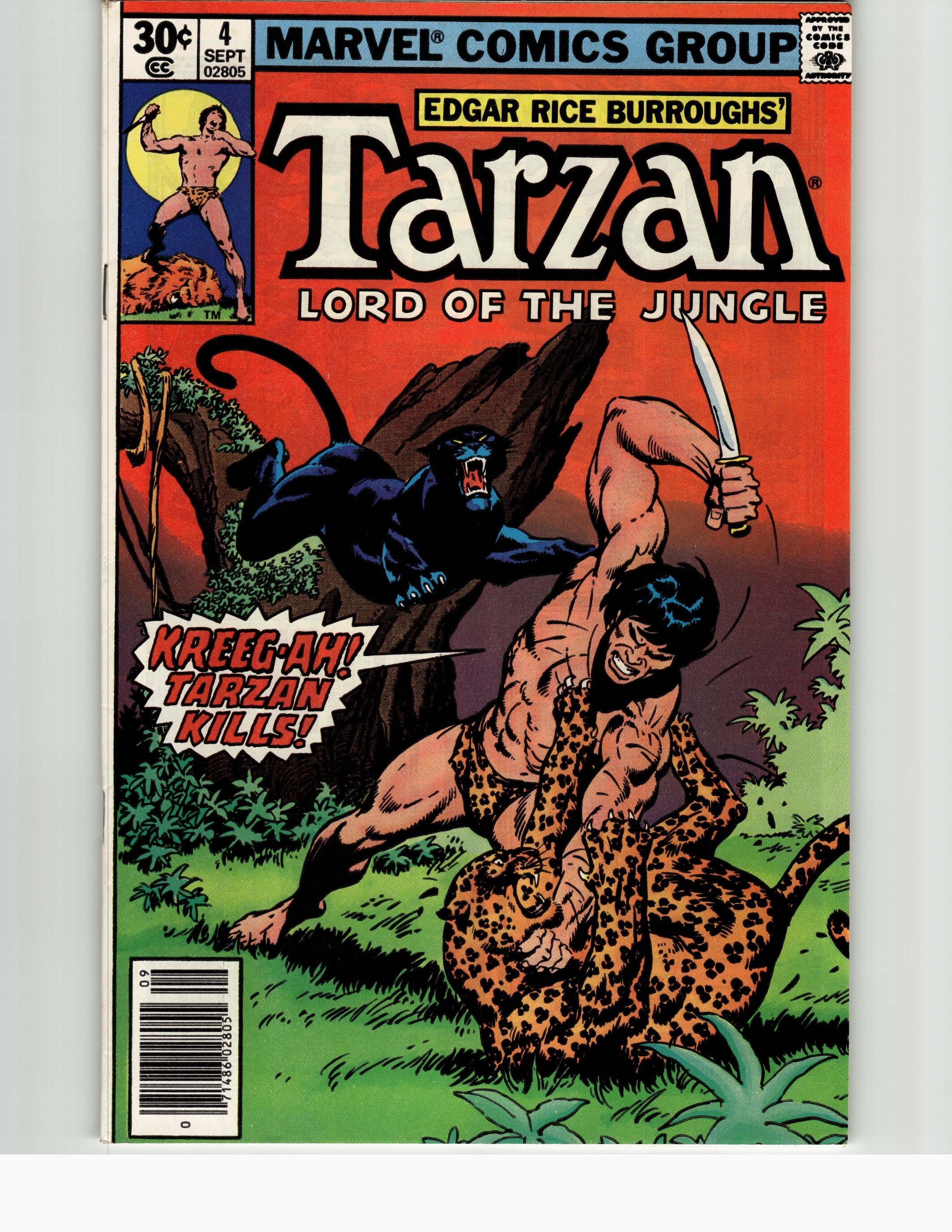 Tarzan #4 (1977) Tarzan | Comic Books - Bronze Age, Marvel, Tarzan ...