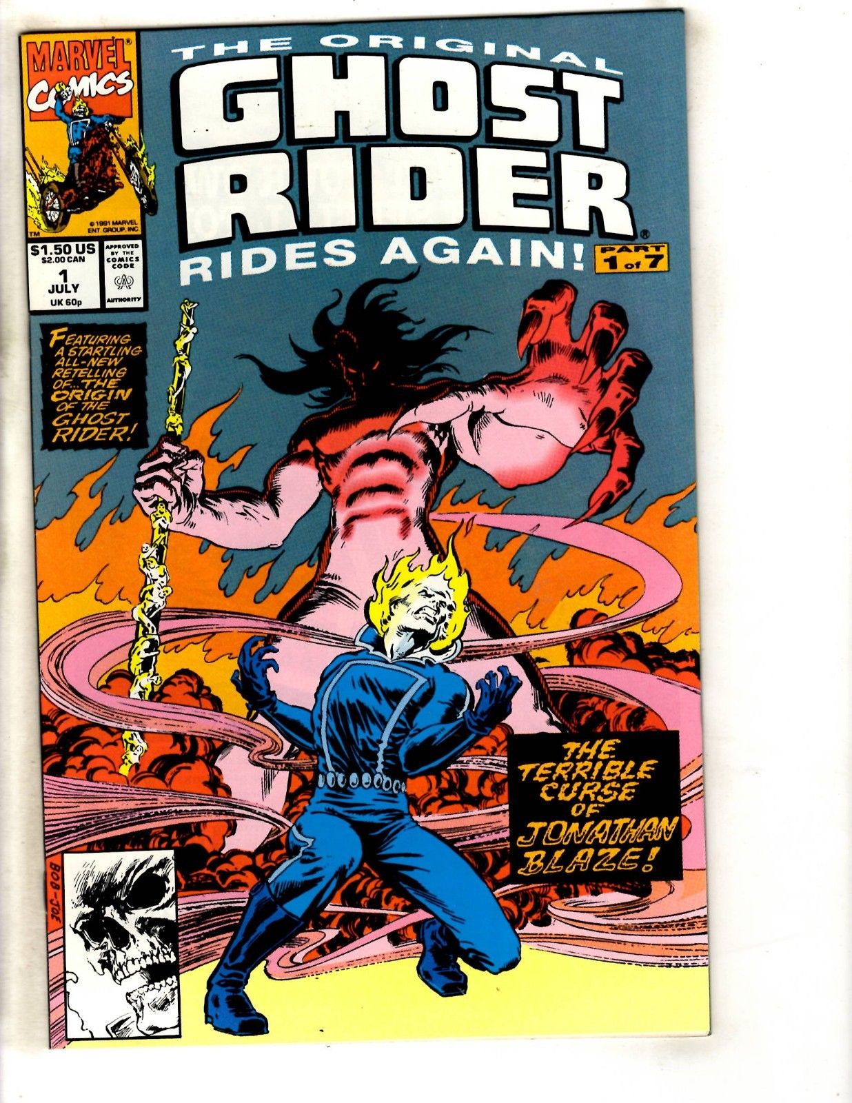10 Ghost Rider Marvel Comic Books # 1 2 3 4 5 6 7 Crossroads GR Annual ...