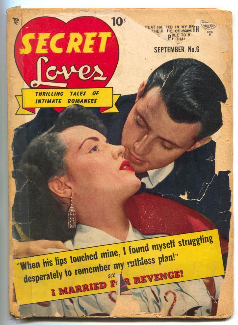 Secret Loves #6 1950- Golden Age Romance reading copy | Comic Books ...