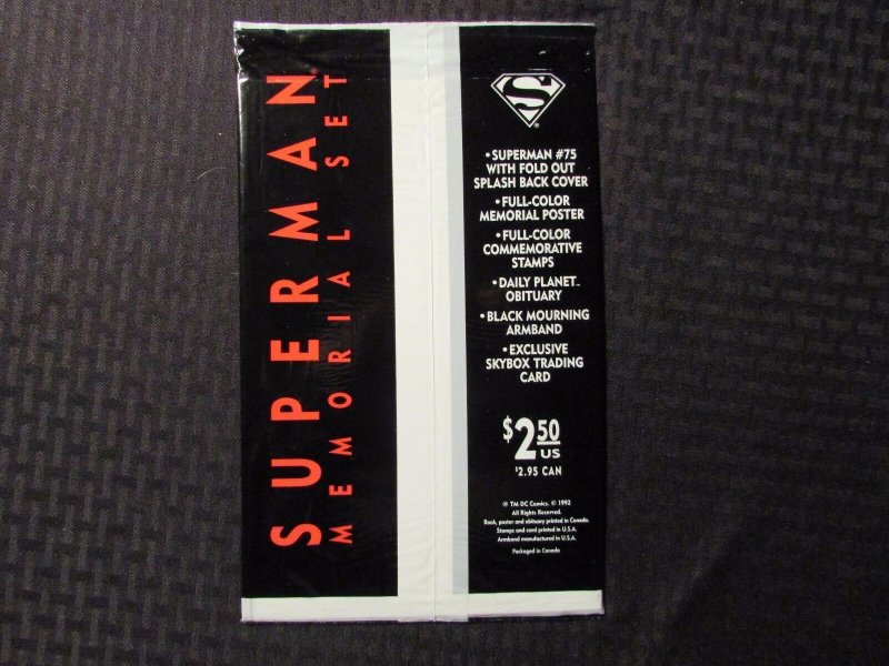1992 SUPERMAN #75 Memorial Set SEALED Death of Superman | Comic Books ...