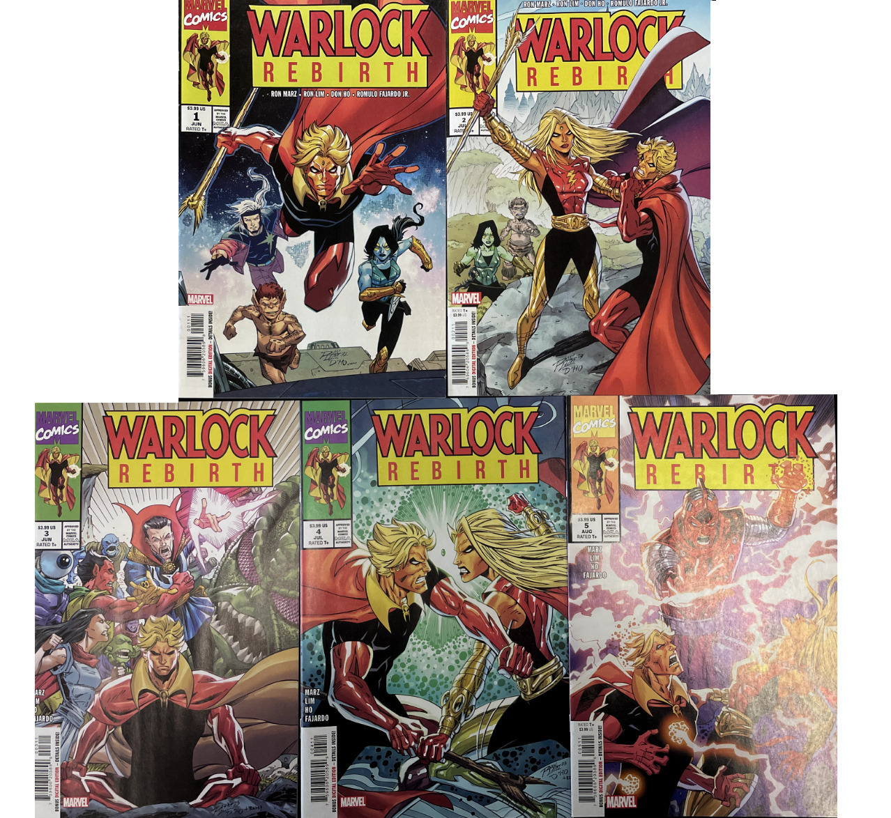 (2023) Warlock Rebirth #1-5 Complete Set! 1 2 3 4 5 | Comic Books ...