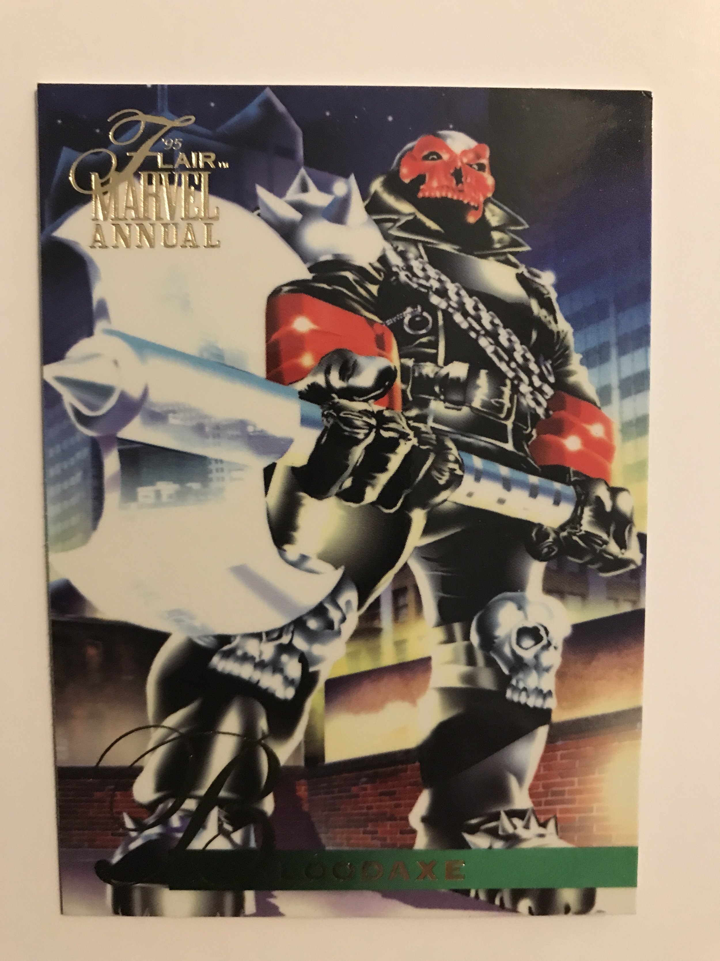 BLOODAXE #112 card : Marvel Annual 1995 Flair; NM/M; base, Thunder ...