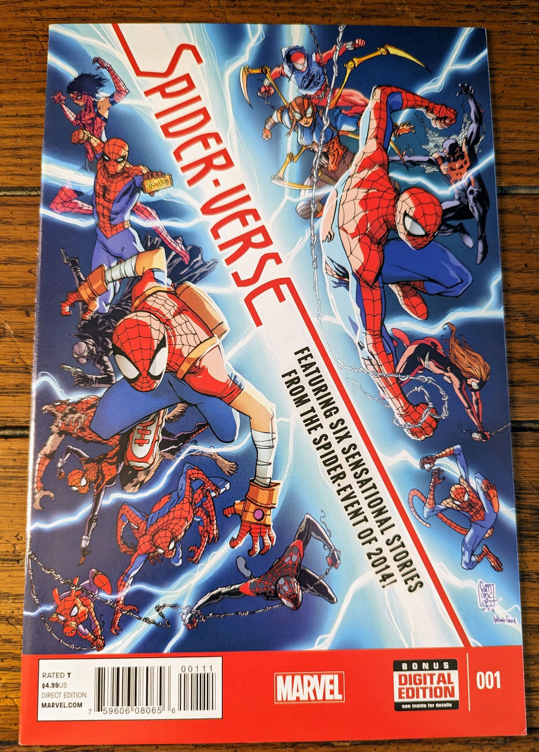 Spider-Verse #1 (2015) NM 9.4 First Appearance Of Lady- Spider | Comic ...