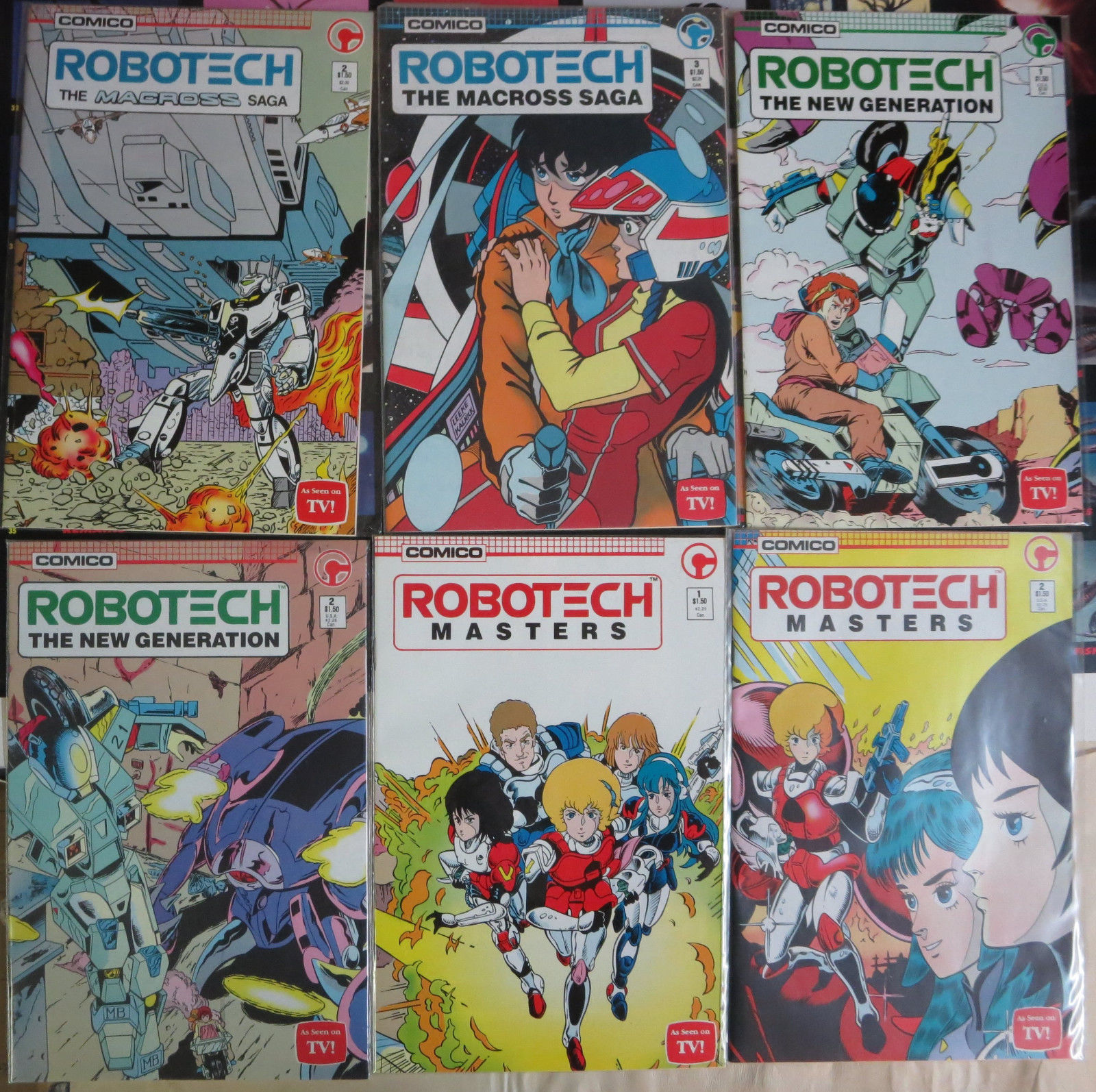 Robotech 6 Comico Issues Macross Masters New Gen 1985 UNCIRCULATED 9.2 ...