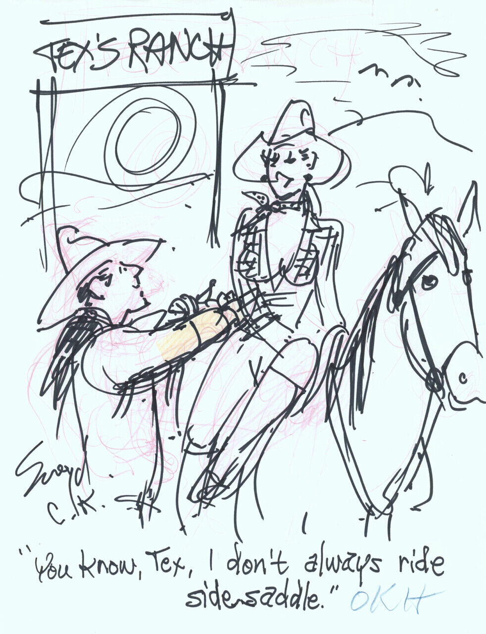 Doug Sneyd Signed Original 4 Sketch Art Collection Playboy 2008 OKed ...