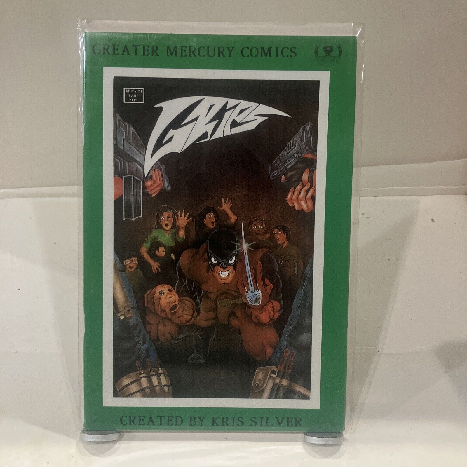 Grips #1 (1989) HTF Indie Greater Mercury Comics Kris Silver 1st Print ...