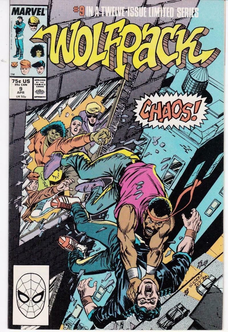 WOLFPACK #9, VF/NM, Kyle Baker, Marvel Comics 1988 1989 more Marvel in ...