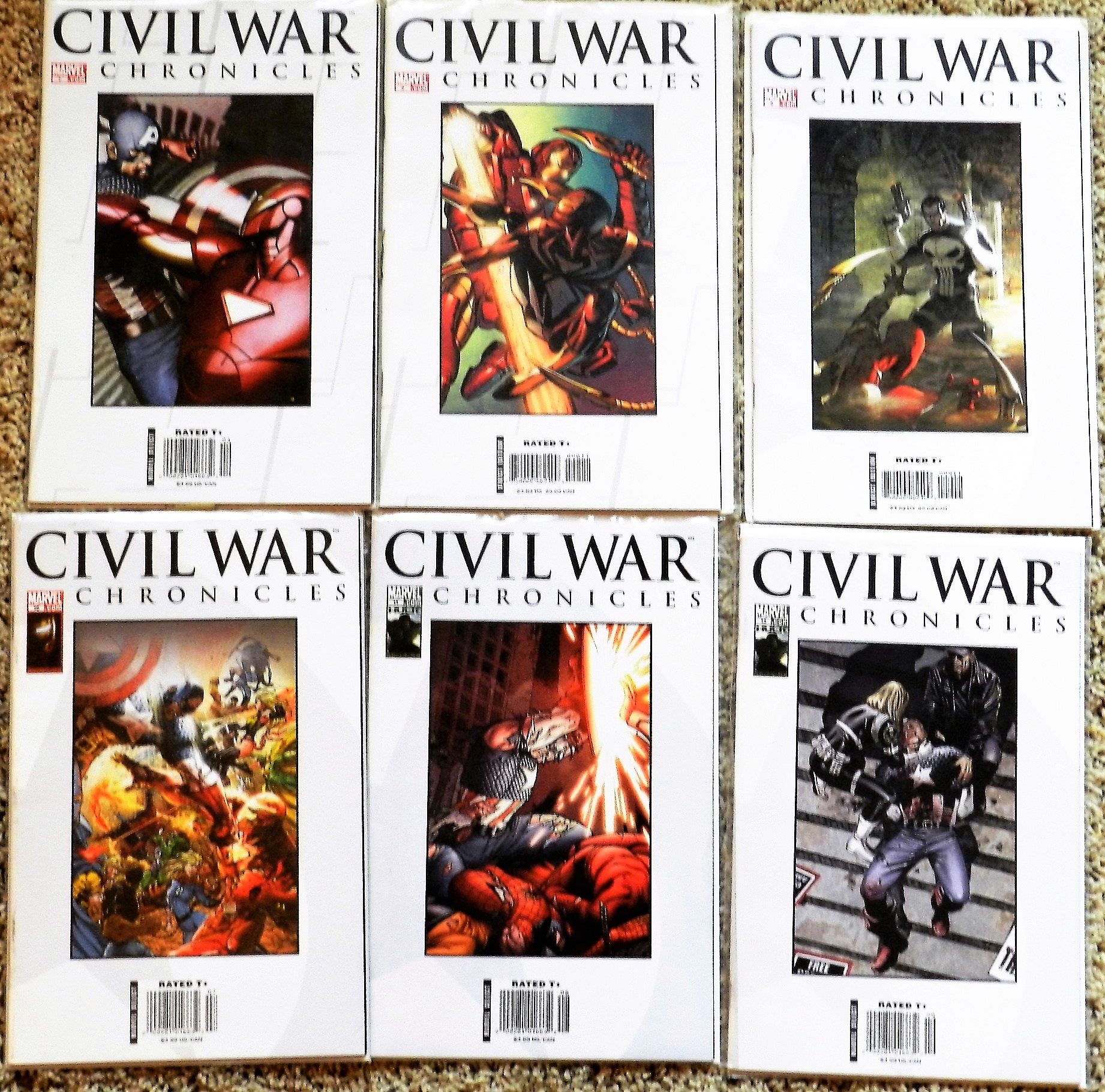 Marvel Civil WAR Chronicles Collection 1-12 Higher Grade (Capt. America ...