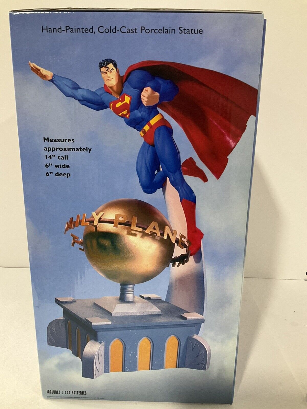Superman Deluxe Statue Motorized Rotating Base Sealed in BOX Limited ...