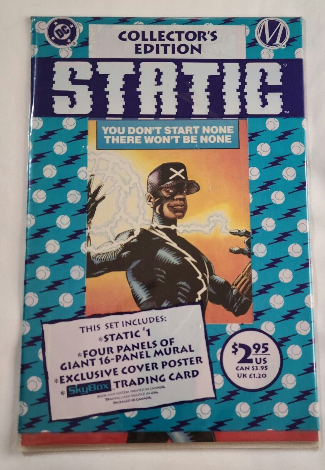 STATIC #1, DC Milestone 1993, 1st Static Shock, Polybagged & Sealed ...