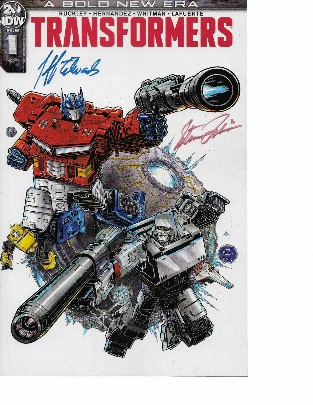 Transformers #1 One Stop Comic Shop EXCLUSIVE VARIANT Set signed ...