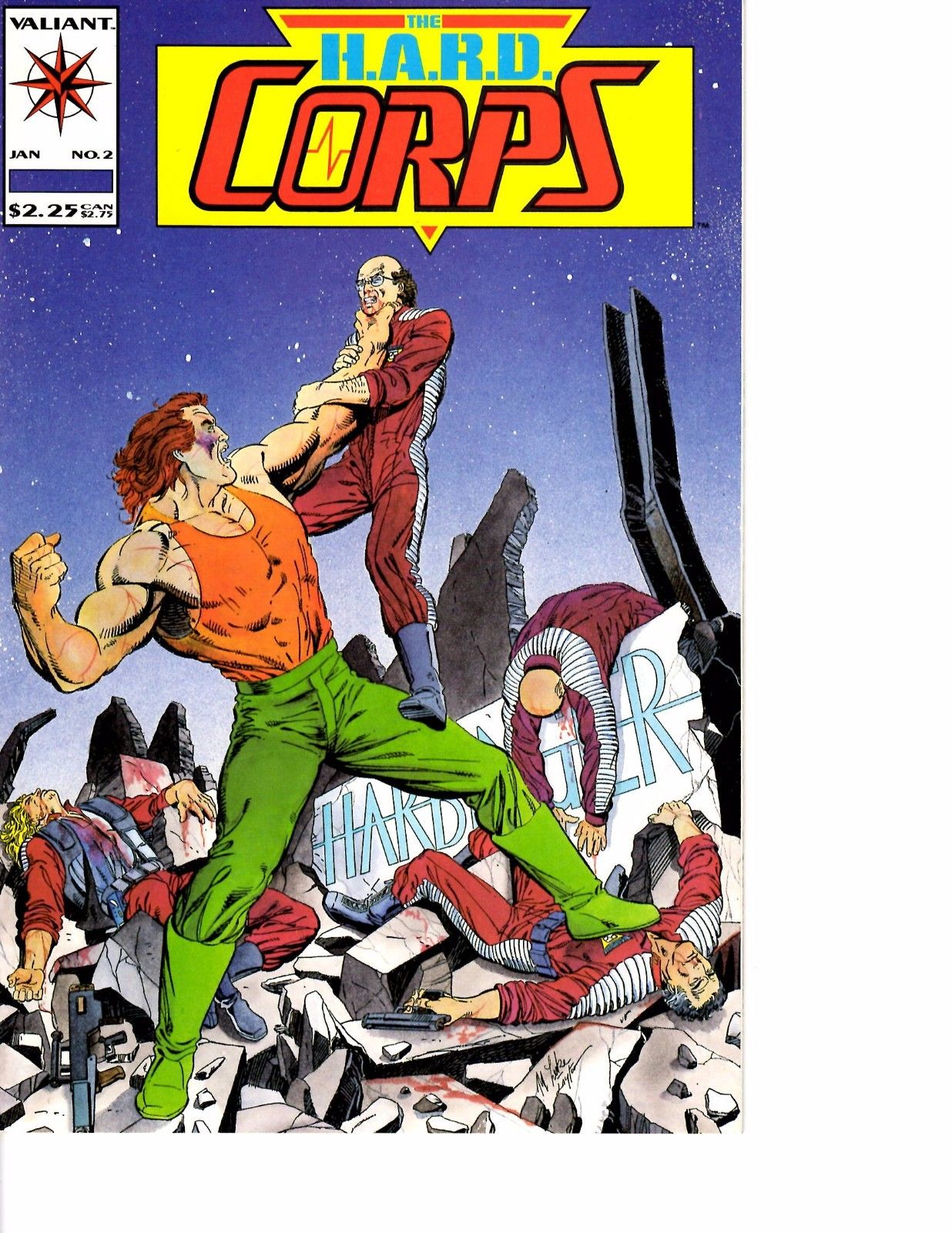 Lot Of 2 Valiant Comic Book Hard Corps #1 2 AH12 | Comic Books - Modern ...