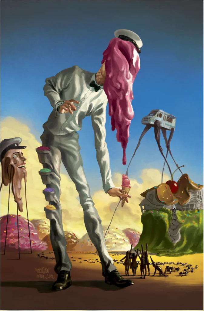 Ice Cream Man #25 Salvadore Dali Homage Miguel Mercado Virgin Variant W ...