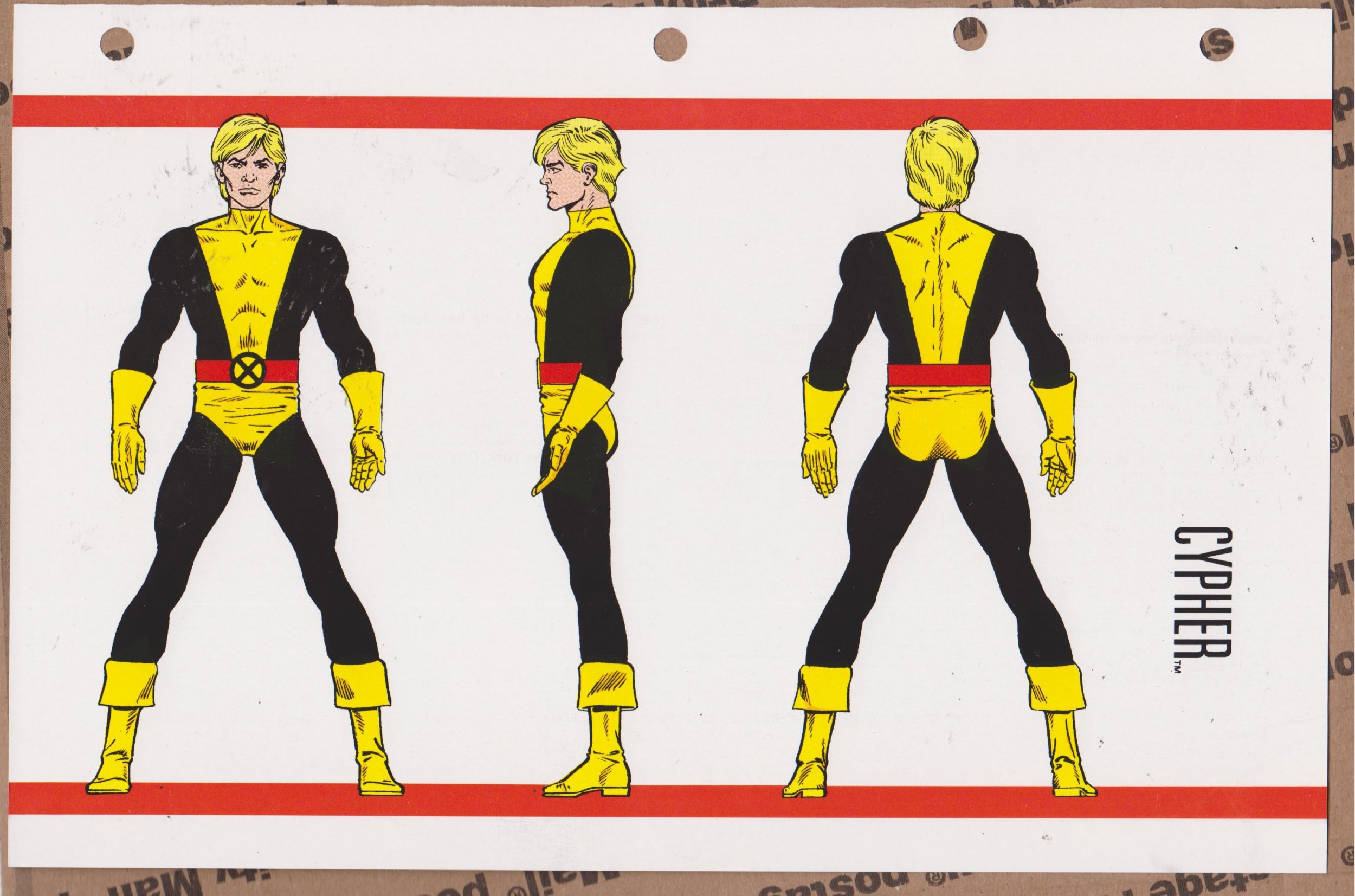 Official Handbook of the Marvel Universe Sheet- Cypher | Comic ...
