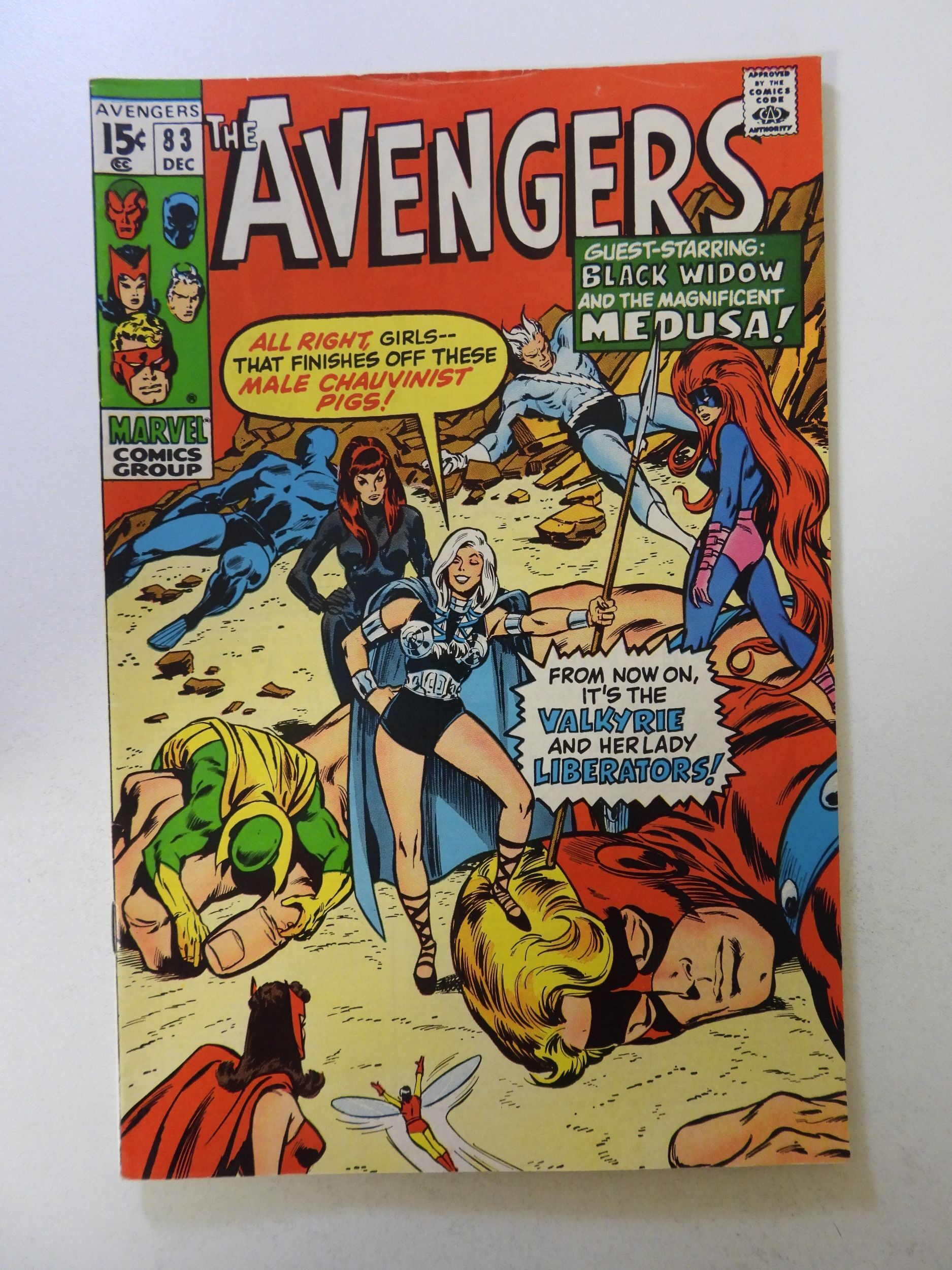 The Avengers #83 (1970) 1st appearance Valkyrie and The Lady Liberators ...