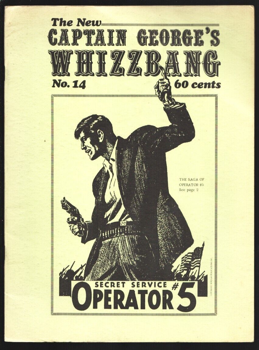 Captain George's Whizzbang #14 1972-History of Operator #5 pulps with ...