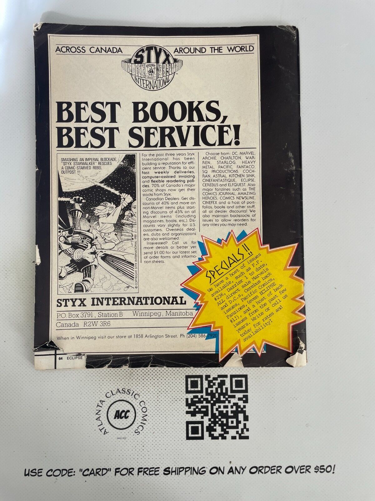 Eclipse # 6 VG Comic Book Magazine July 1982 End Of Ms. Tree Gulacy 5 J214 | Comic Books ...