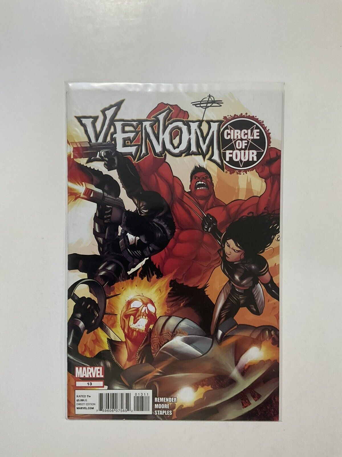 Venom Circle Of Four 13 Near Mint Nm Signed Remender Marvel | Comic ...