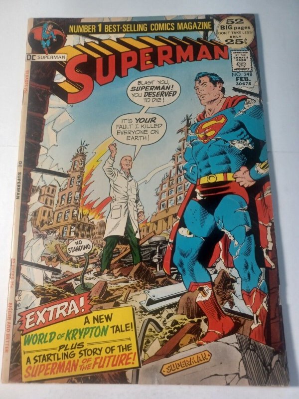 Superman #248 FN 1st Galactic Golemn DC Comics c250 | Comic Books ...
