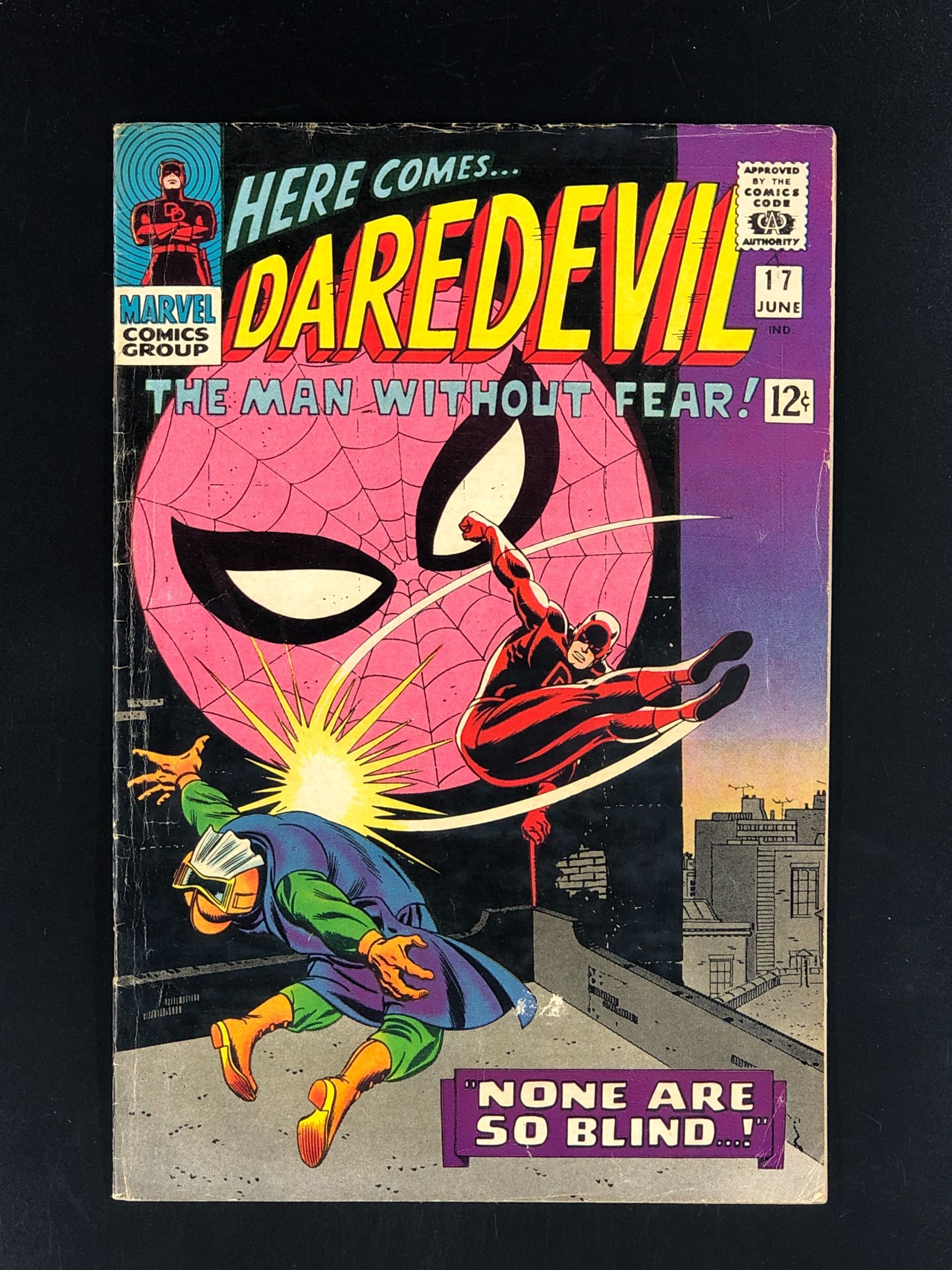 Daredevil #17 (1966) VG Masker Marauder Spider-Man 2nd Romita Spidey | Comic Books - Silver Age ...