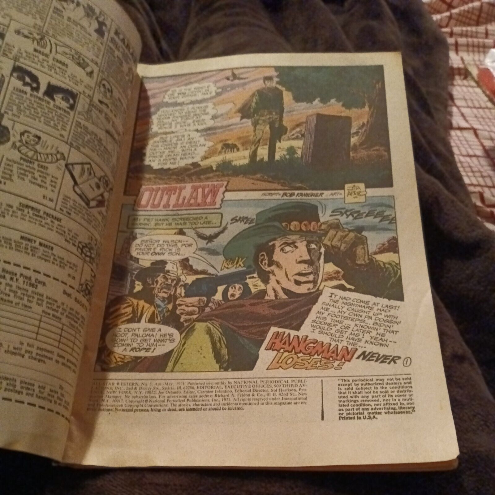 All Star Western 5 DC comics 1971 El Diablo Outlaw Neal Adams Cowboy ...